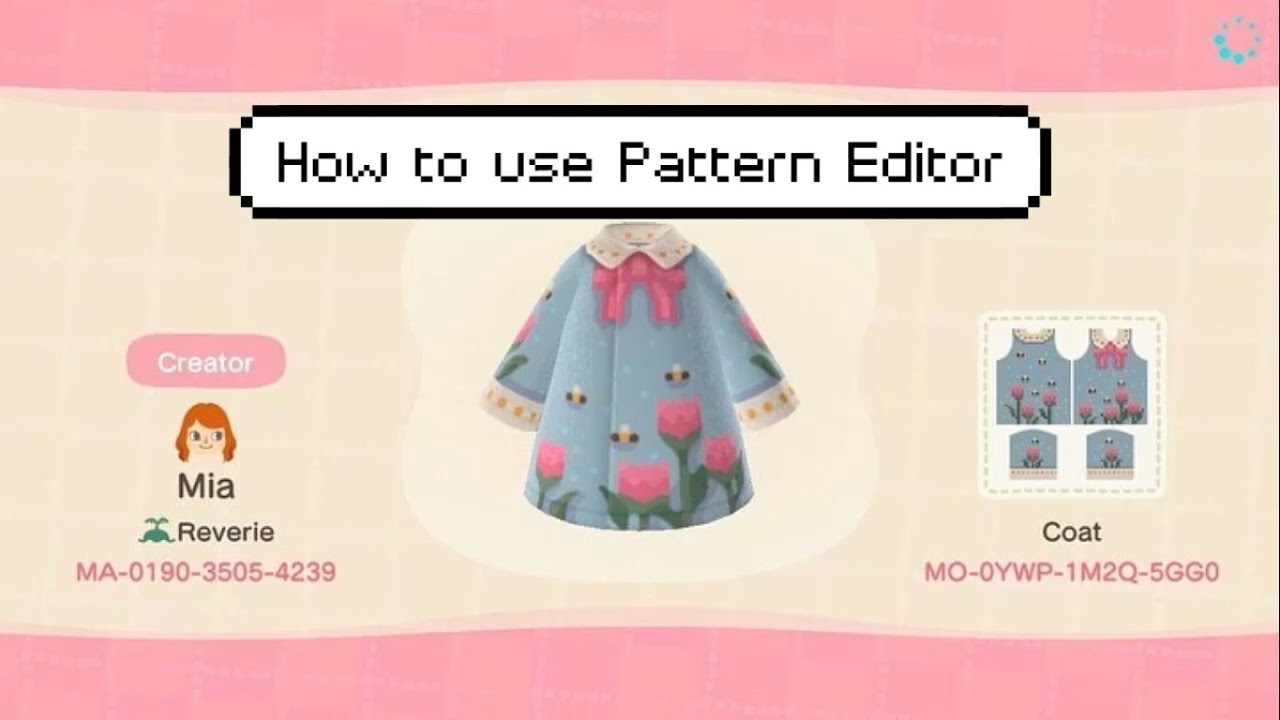How to use Animal Crossing: New Horizons - Design Pattern Editor