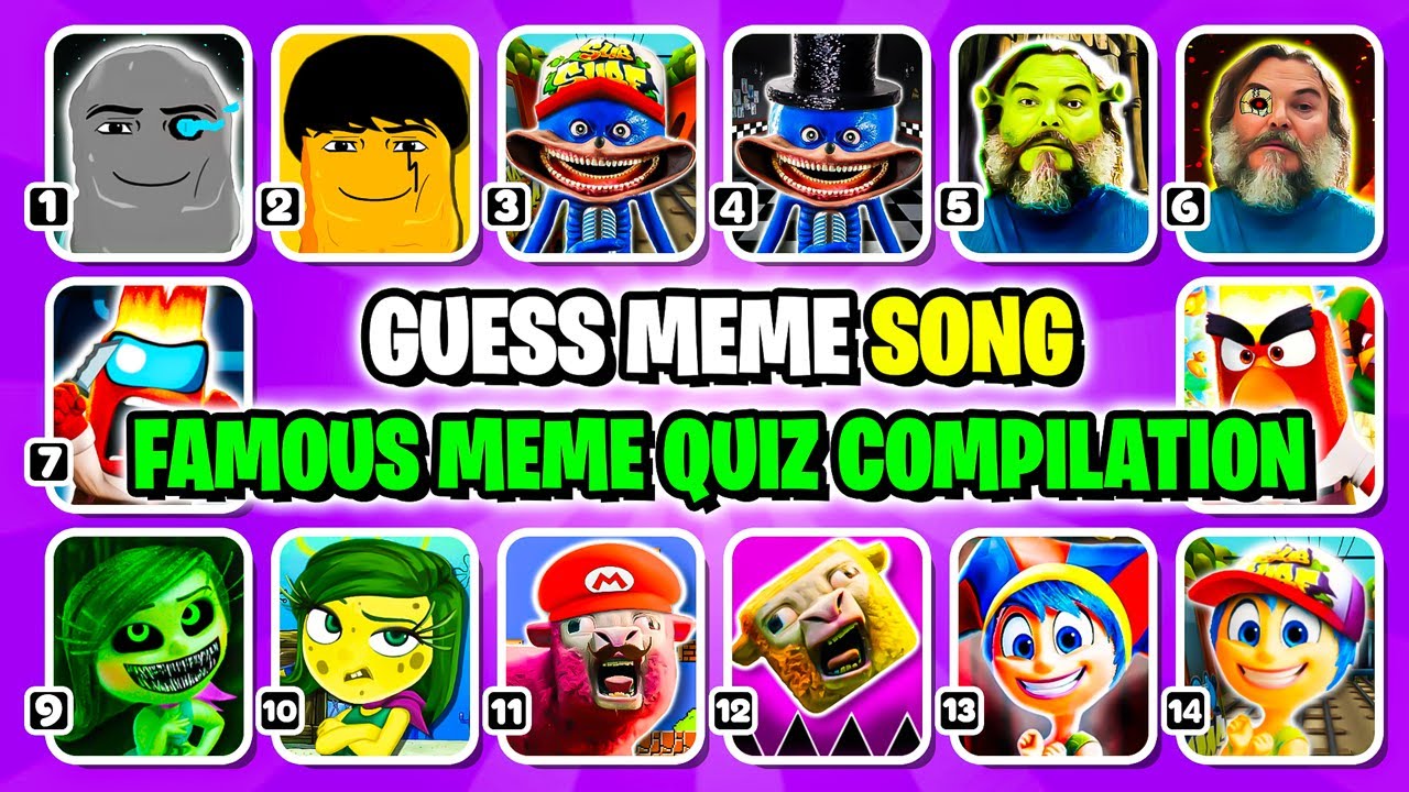 Guess Meme Song, Famous Meme in Different Universes Quiz Compilation...! #522