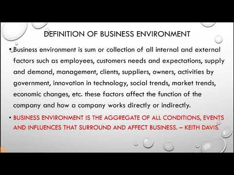 BUSINESS ENVIRONMENT: MEANING, CHARACTERISTICS, IMPORTANCE #businessenvironment #bba