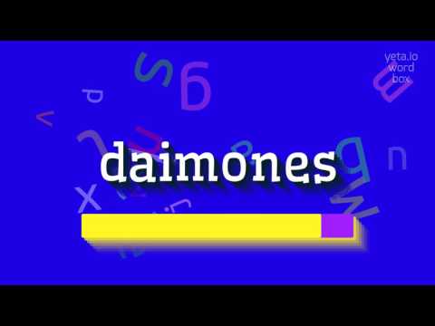 How to say "daimones"! (High Quality Voices)