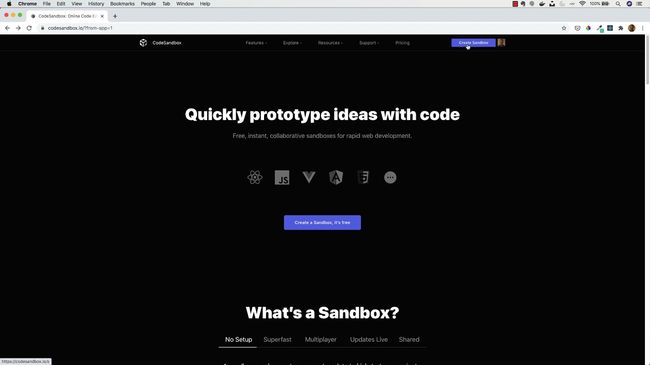 01 An Introduction to CodeSandbox