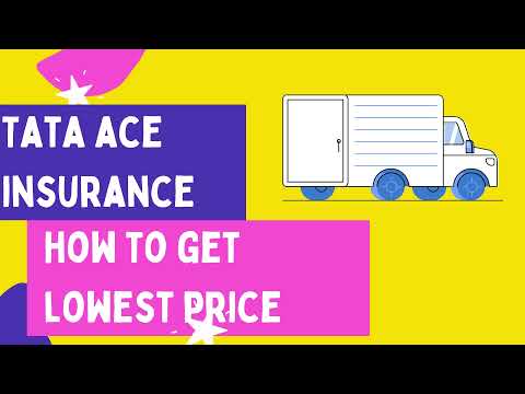 Tata ace Insurance Price Online | How to get lowest rate | Third Party Tata Ace Insurance 2022