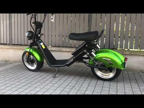 Elektrokoloběžka Futura Plus zelená metalíza Harley escooter
