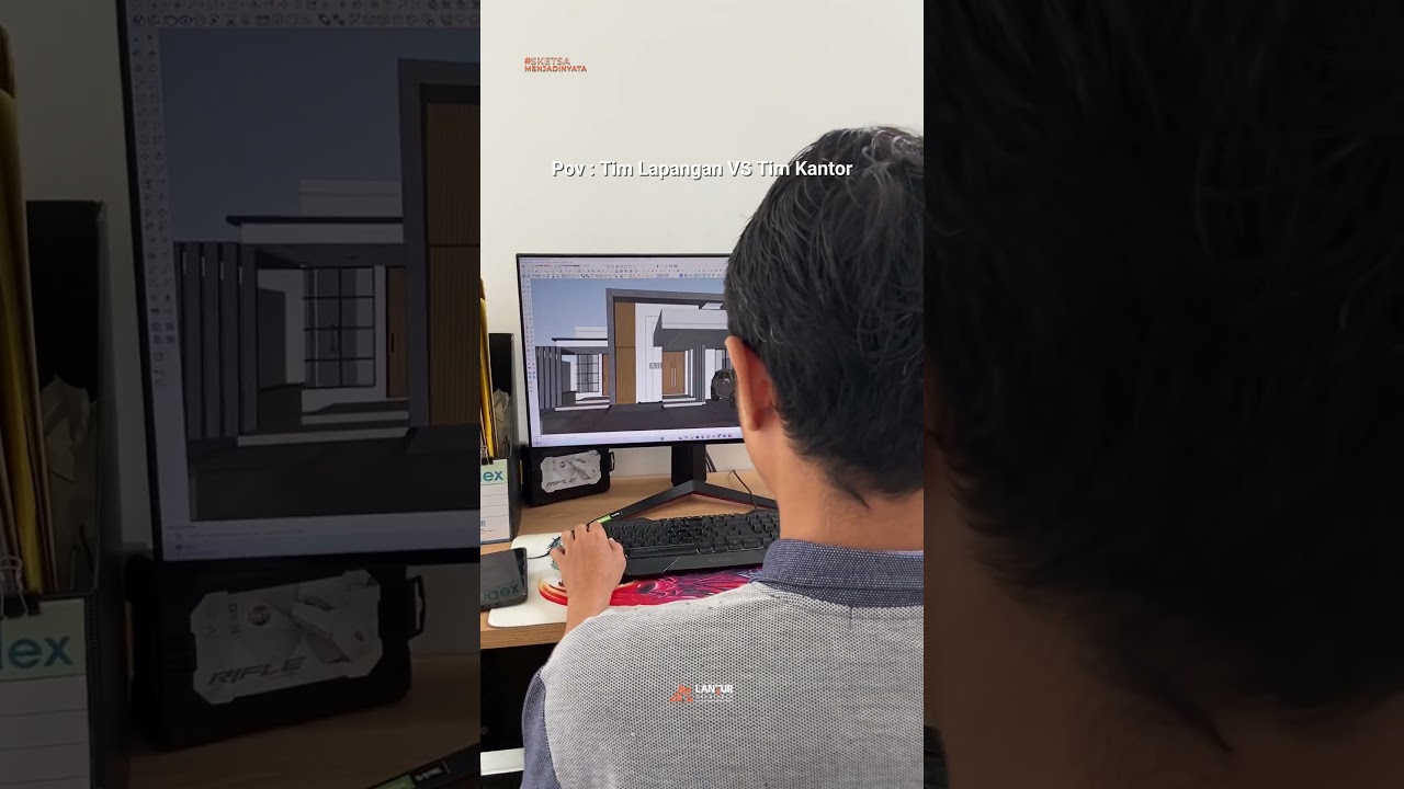 klo kalian suka tim lapangan atau tim kantoran nih ? #jasaarsitek #kediri #rumahkediri