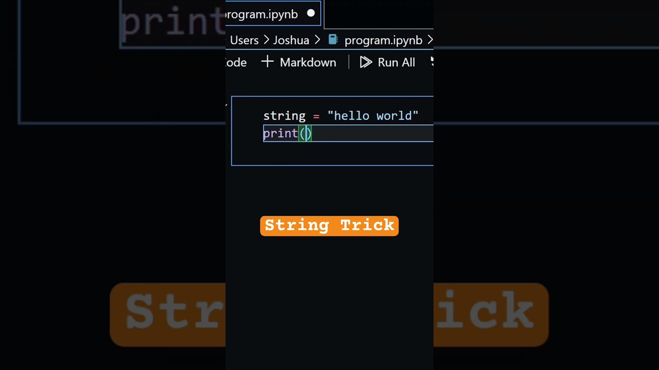 Capitalise / uppercase each word in string Python #shorts #programming #coding #python