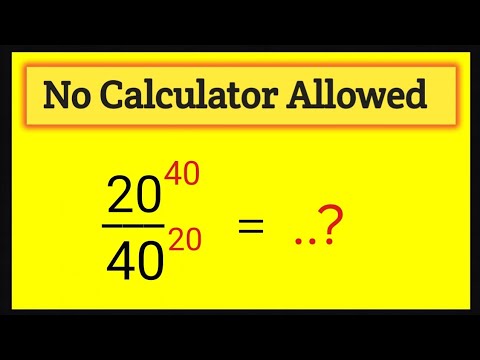 A Nice Olympiads Exponential Trick | No Calculator Allowed 📵