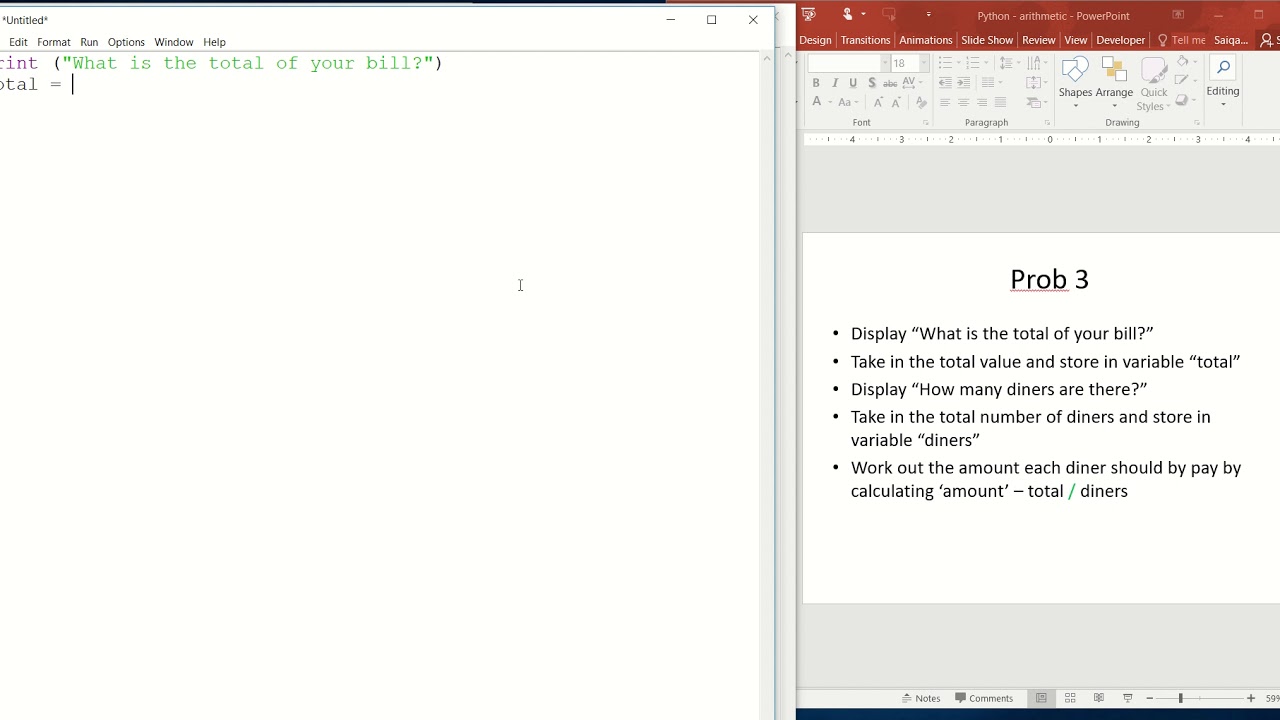 Python - L2 - Arithmetic problems - Task 3