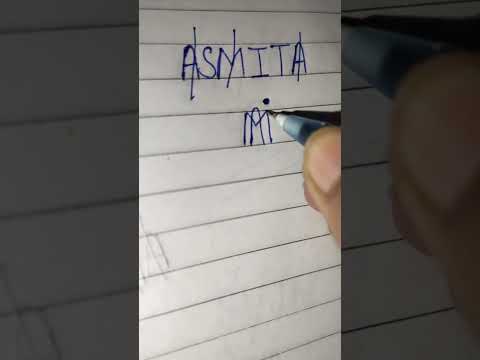 Asmita name logo/ #shorts #ytshorts #nameart #namedesign #asmitanamelogo