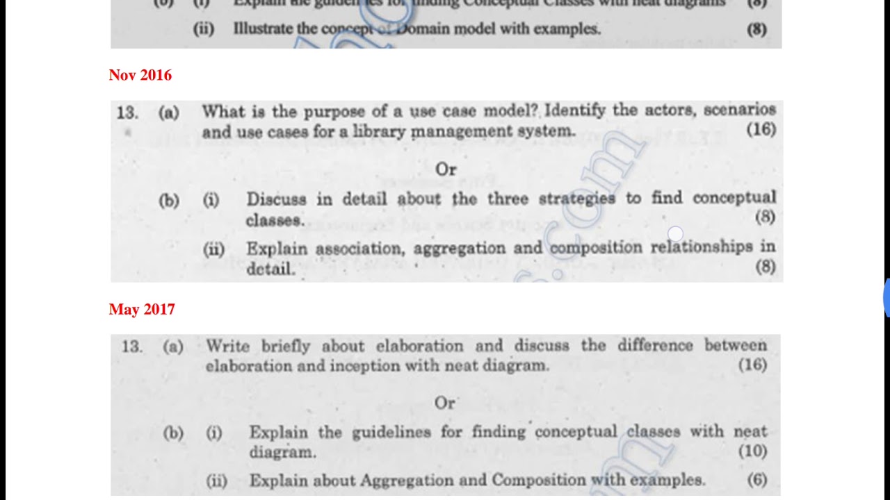 CS6502 OOAD unit 3 most important topics