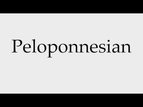 How to Pronounce Peloponnesian