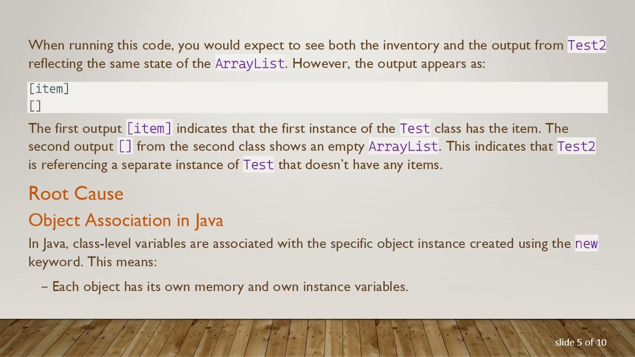 How to Access ArrayList Elements Across Different Classes in Java