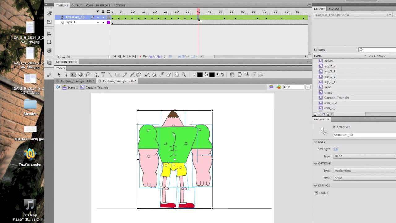 Basic Bone Animation: Flash CS5.5 Tutorial