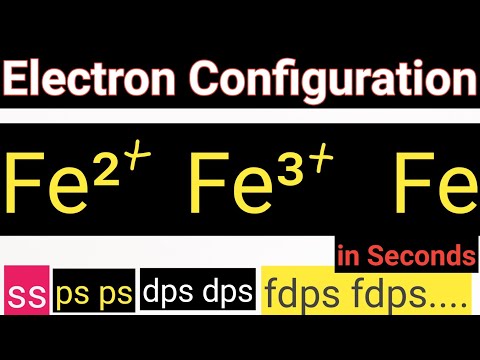 Fe^2+ ,Fe^3+ and Fe Electron Configuration (Two Ways)-Crash Course Chemistry
