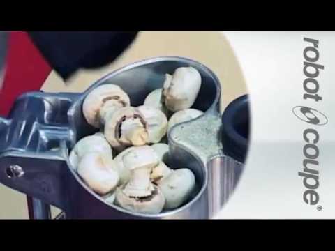 Robot Coupe CL50 Ultra Slicing Mushrooms