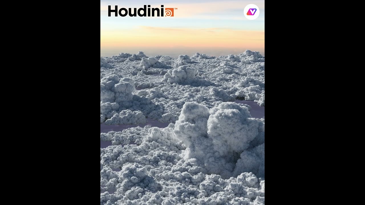 Clouds sim and rendering in Houdini - complete setup and hip file