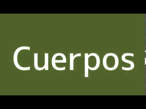 How to say Bodies in Spanish