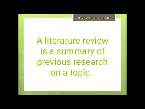 How to Write or Review Related Literature and Studies