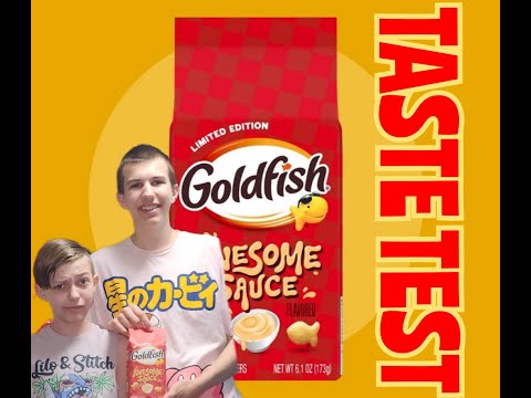 TASTE TEST LIMITED EDITION GOLDFISH AWESOME SAUCE EDITION CRACKER YUM OR YUCK