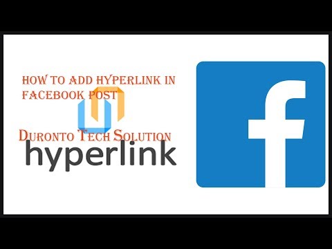 How to add hyperlink in Facebook post