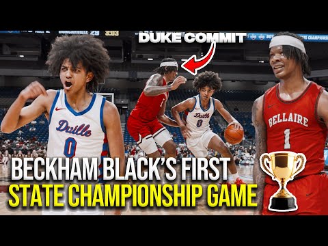 BECKHAM BLACK PLAYS IN STATE CHAMPIONSHIP GAME VS DUKE COMMIT!! Duncanville Vs Bellaire was CRAZY🏆