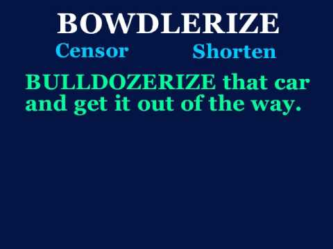 bowdlerize