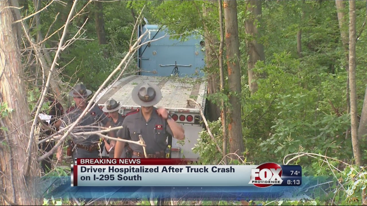 Man injured after tractor trailer crashes, traffic snarls on I-295S