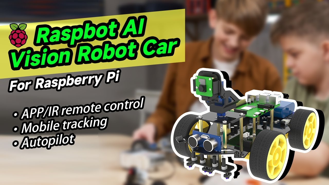 Raspbot AI Vision Robot Car with FPV Camera