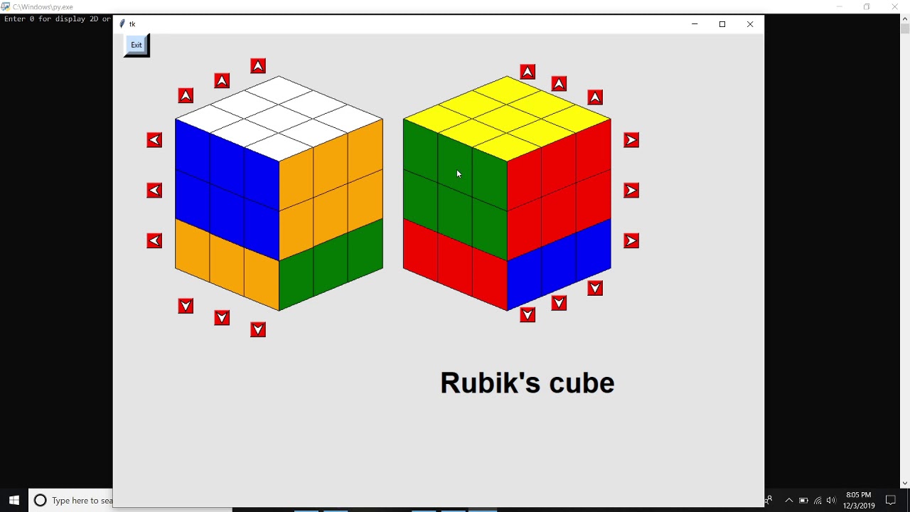 Rubik’s Cube In Python With Source Code | Source Code & Projects