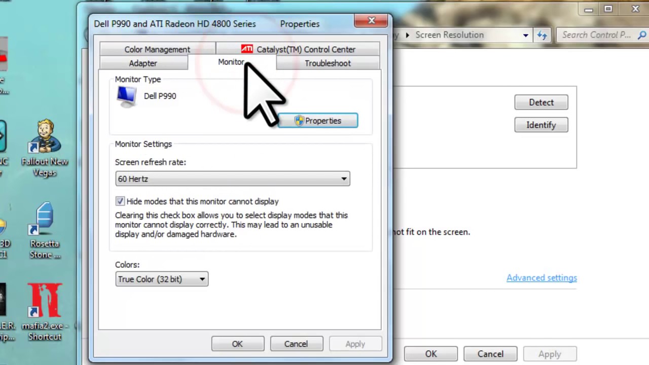 Windows 7   Adjust Screen Resolution, Refresh Rate, and Icon Size   Remove Flicker Tutorial