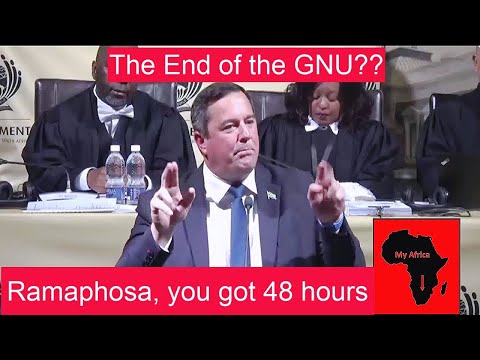 The End Of The GNU? DA John Steenhuisen Warns Ramaphosa, "You Have 48 Hours"
