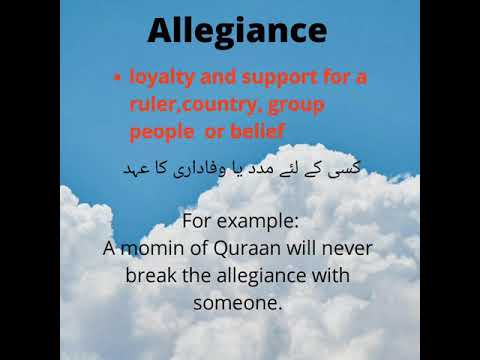 #Allegiance #English #vocabulary