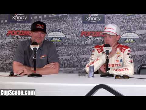 NASCAR at Pocono Raceway June 2025: Dale Earnhardt Jr, Connor Zilisch post race