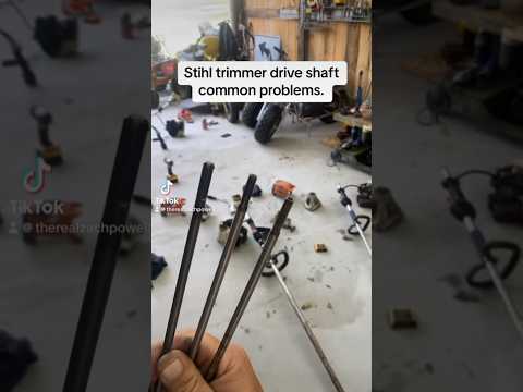 Stihl trimmer drive shaft common problems. #stihl #trimmer #driveshaft #grass #spring #diy #fyi #fix