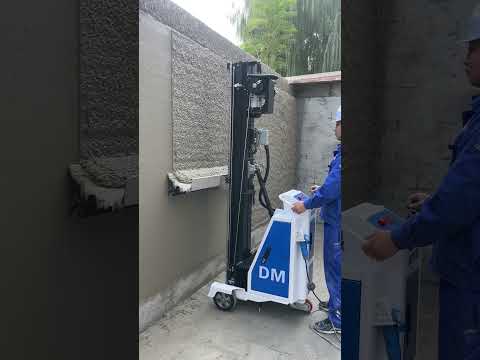 High efficiency plastering machine DERUTU wall smooth plaster #spraying #mortar