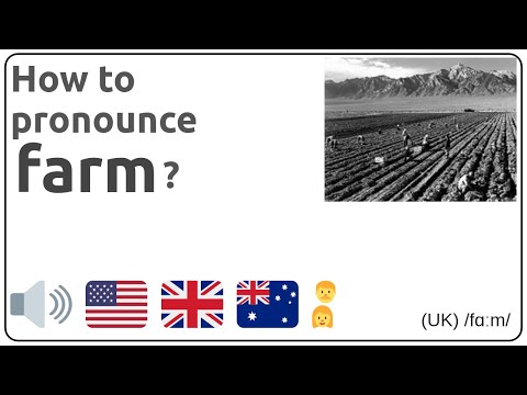 How to pronounce farm in english?