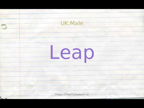 How to pronounce leap