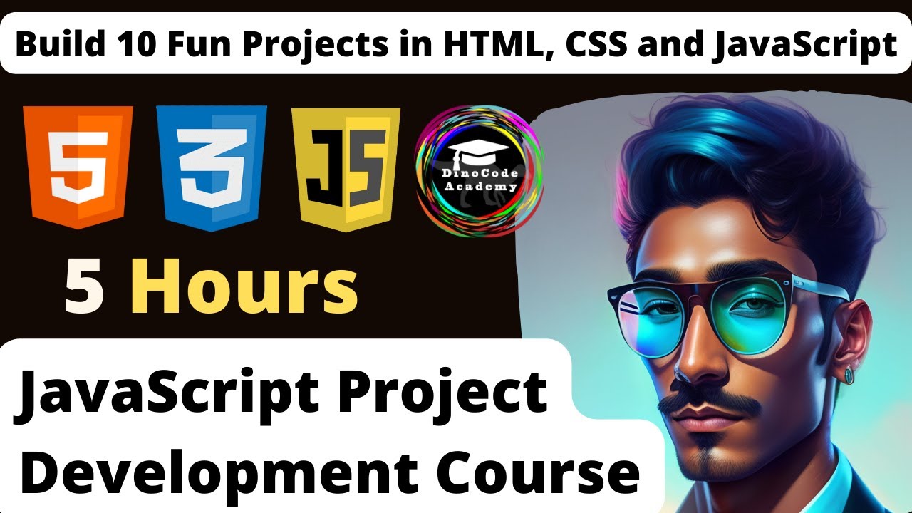 HTML CSS JS projects Beginner 10 projects using HTML CSS and JavaScript | Course for Beginners