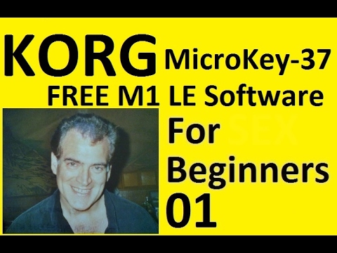 Korg MicroKey-37 Keyboard and FREE Korg M1 LE Software For Beginners, Getting Started, #1