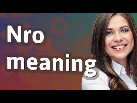 Nro | meaning of Nro