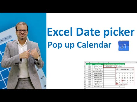 POP UP CALENDAR ON ANY WORKSHEET TO SELECT DATE IN A CELL – Excel Tips ...