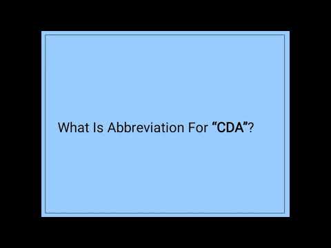 “CDA” MEANING ?