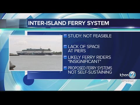 State says interisland ferry not feasible despite vocal support