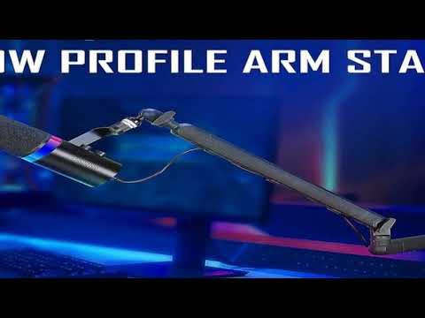 SEMNLAN Adjustable Low-profile Arm Microphone Stand with Cable Managment/Desk Mount, Suspe