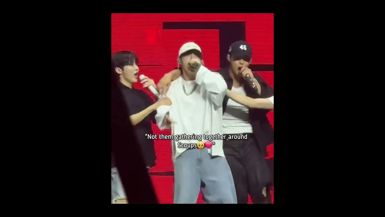 member gathering around coups during his verse🥺♥️#seventeen #scoups