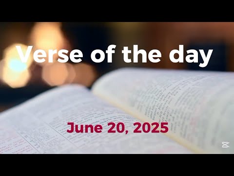 Verse of the day - June 20, 2025 | Genesis 2:24