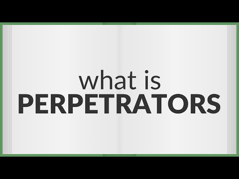 Perpetrators | meaning of Perpetrators