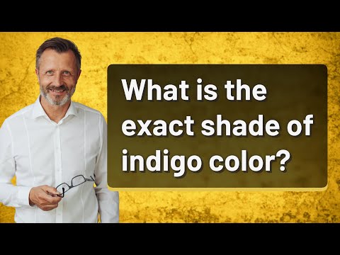 What is the exact shade of indigo color?