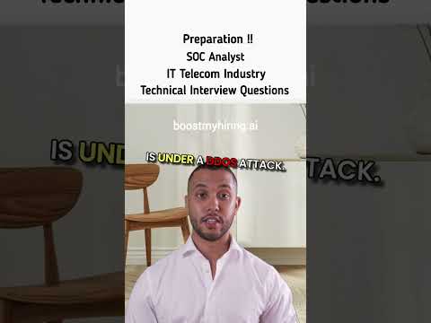 🚨 Top 5 SOC Analyst Interview Questions for IT Telecom/ISP Industry 🚨#socanalyst #guwahatijobs
