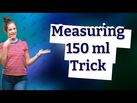How can I measure 150 ml of water without a measuring cup?