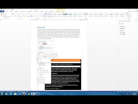 Adding Alt Text to Images and Tables in Word